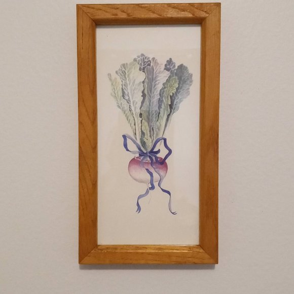 Art | Wall Art Decor Turnip With Frame | Poshmark
